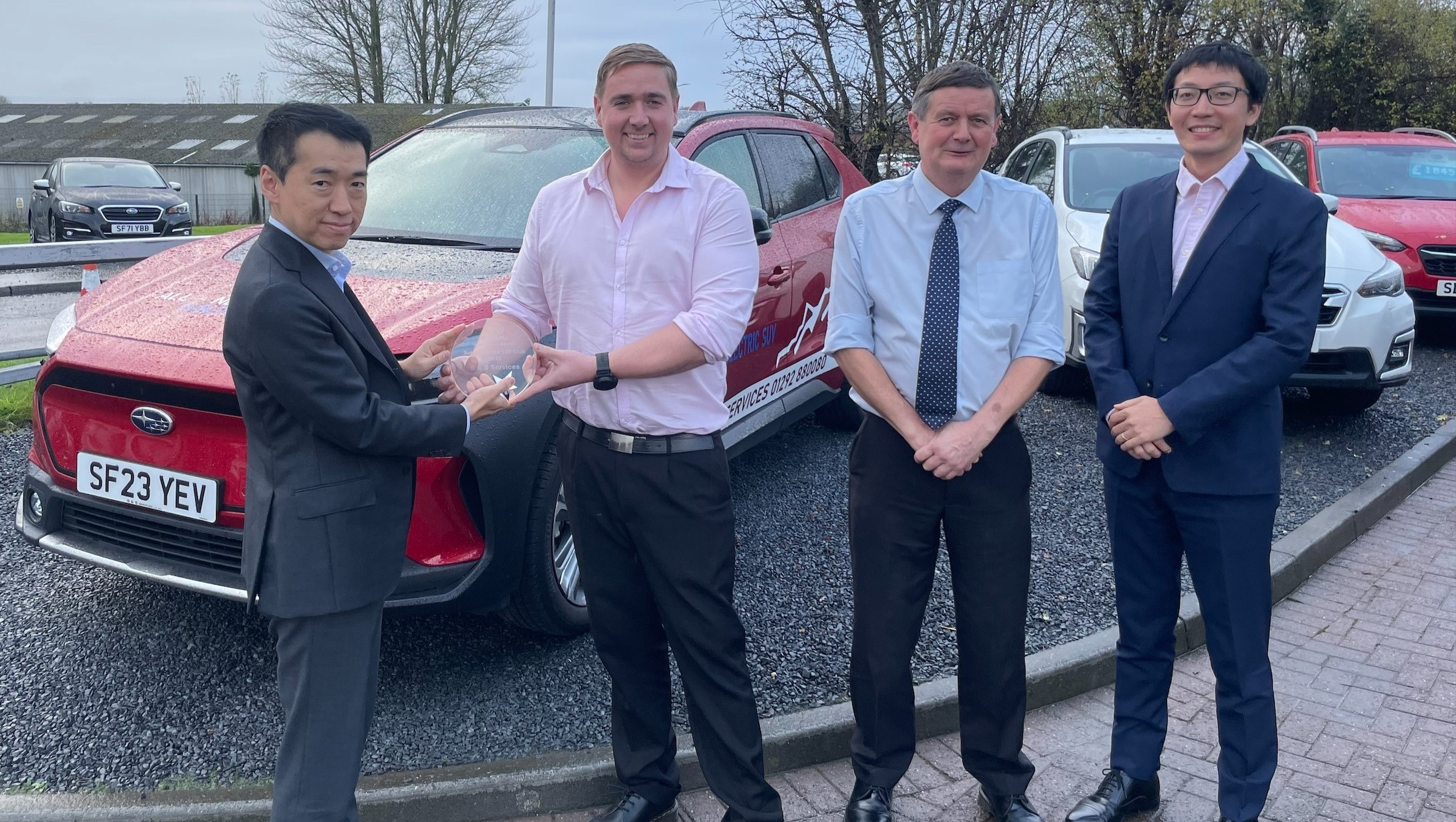 S&S Services presented with Subaru 100 Club Award | Motor Trader