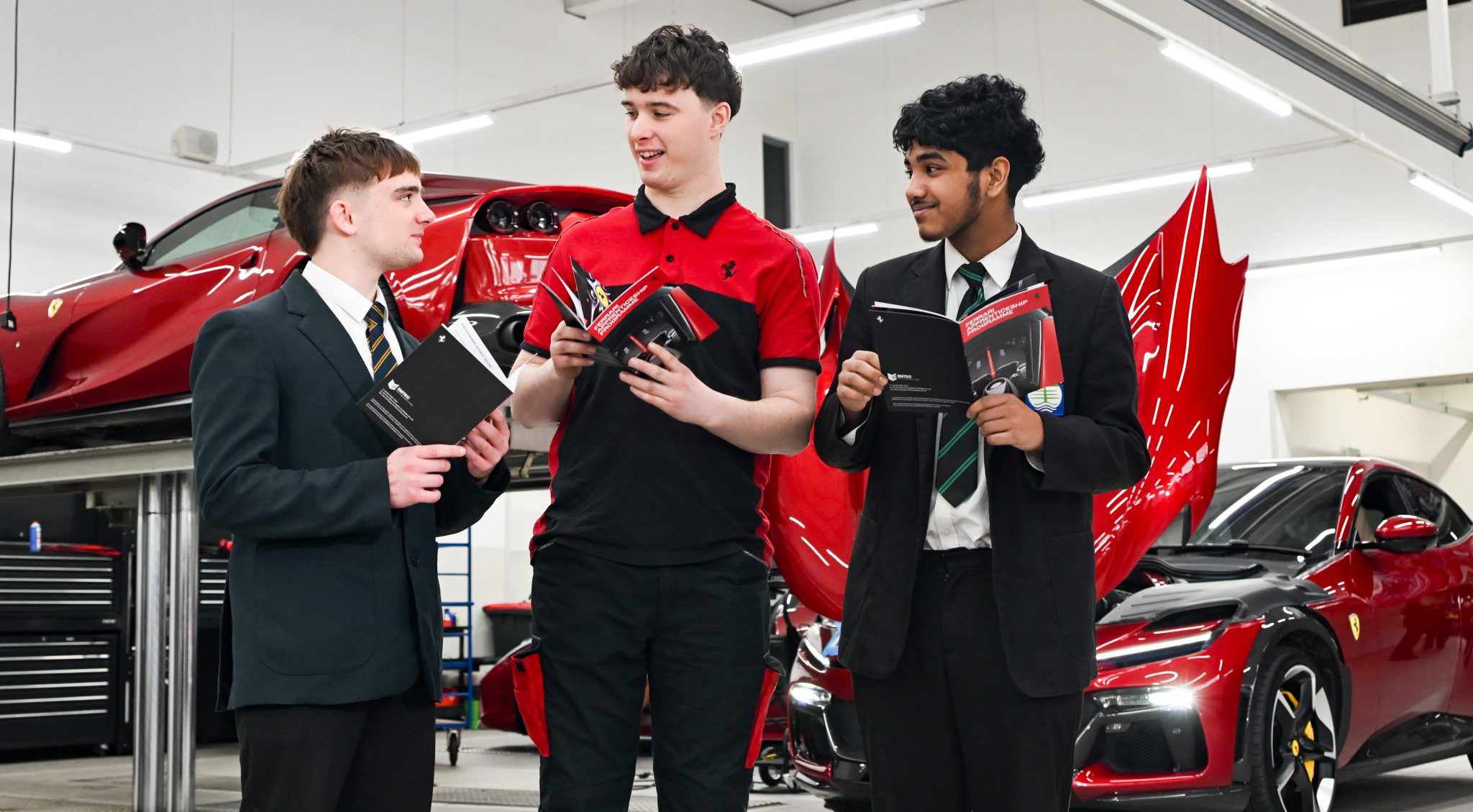 Young people visit Ferrari dealers to check out apprenticeship ...