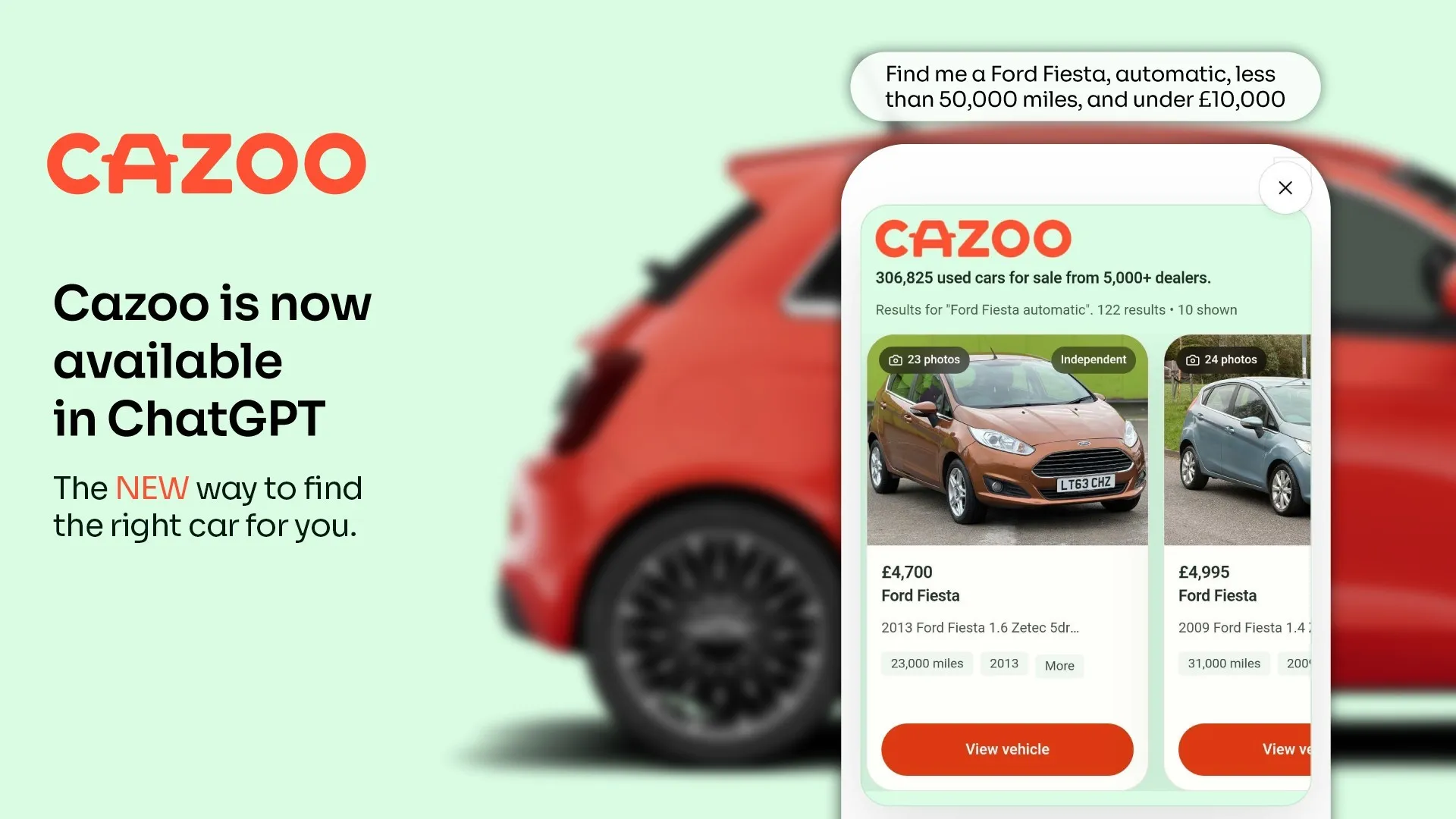 Used car marketplace Cazoo launches ChatGPT app for car search | Motor ...