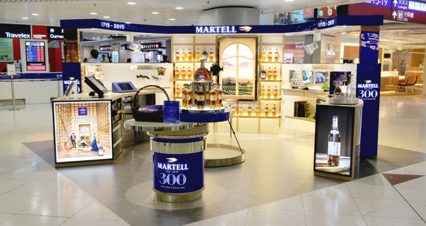 Airport activations mark 300th Martell anniversary