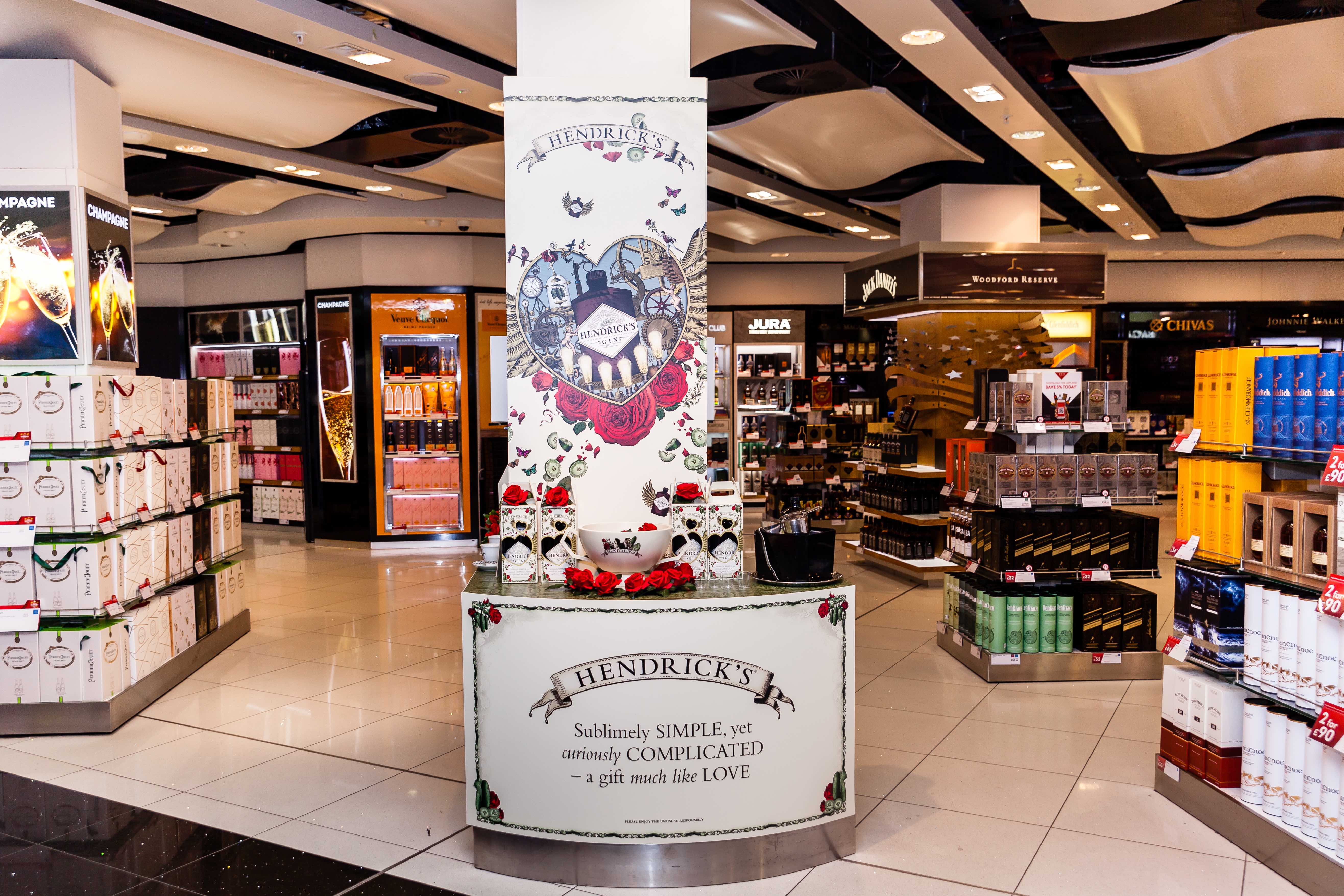 Hendrick's brings love to travel retail for Valentine's Day