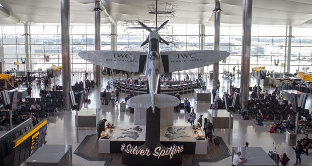 IWC Schaffhausen and Harrods' new Heathrow pop-up honours the Spitfire