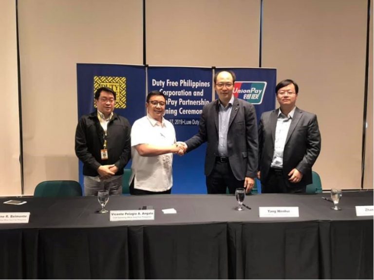 Duty Free Philippines signs agreement with UnionPay