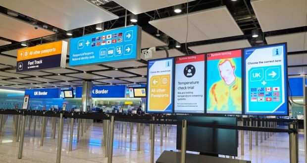 Temperature screening trial begins at Heathrow