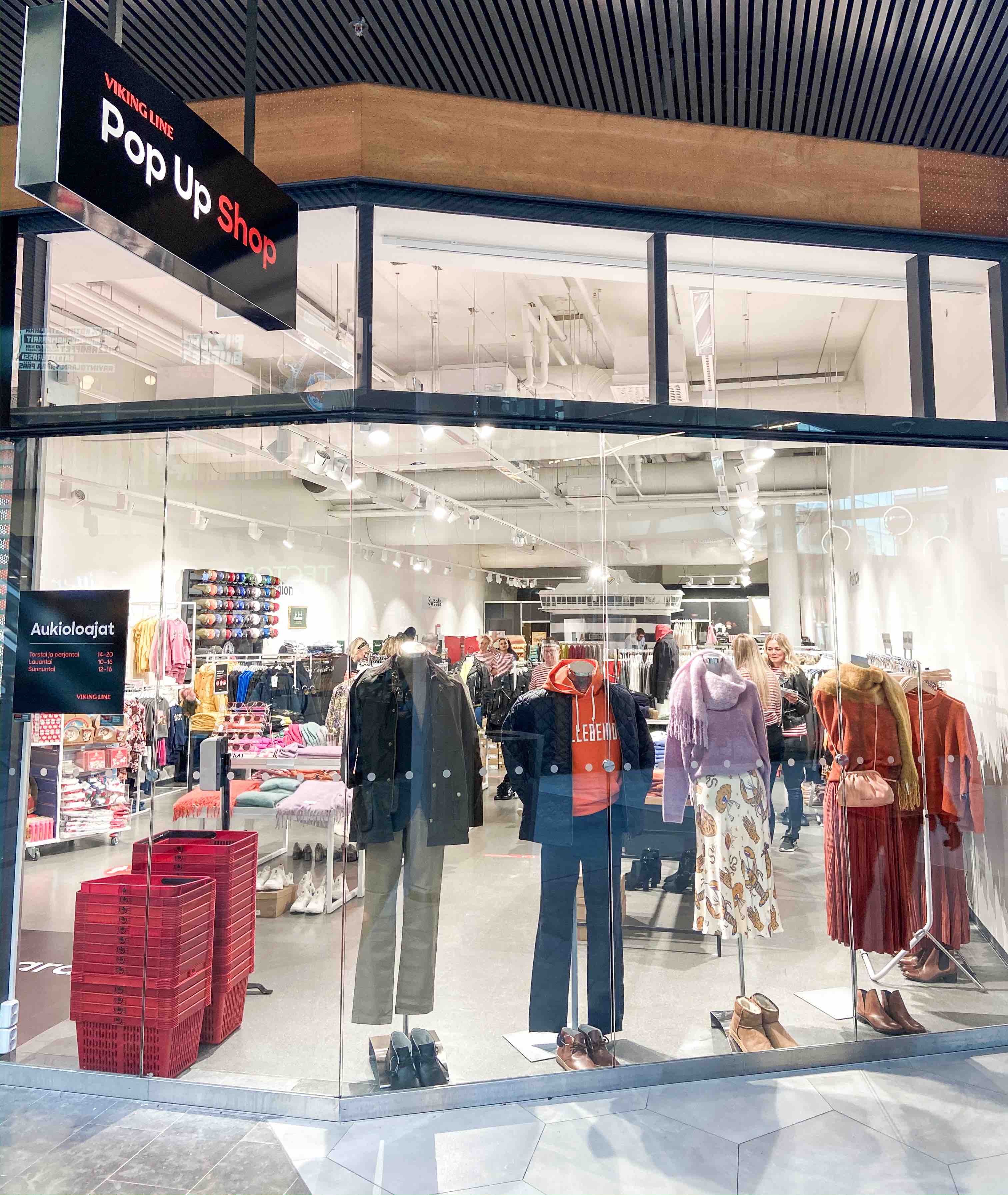 Viking Line opens pop-up store in downtown mall