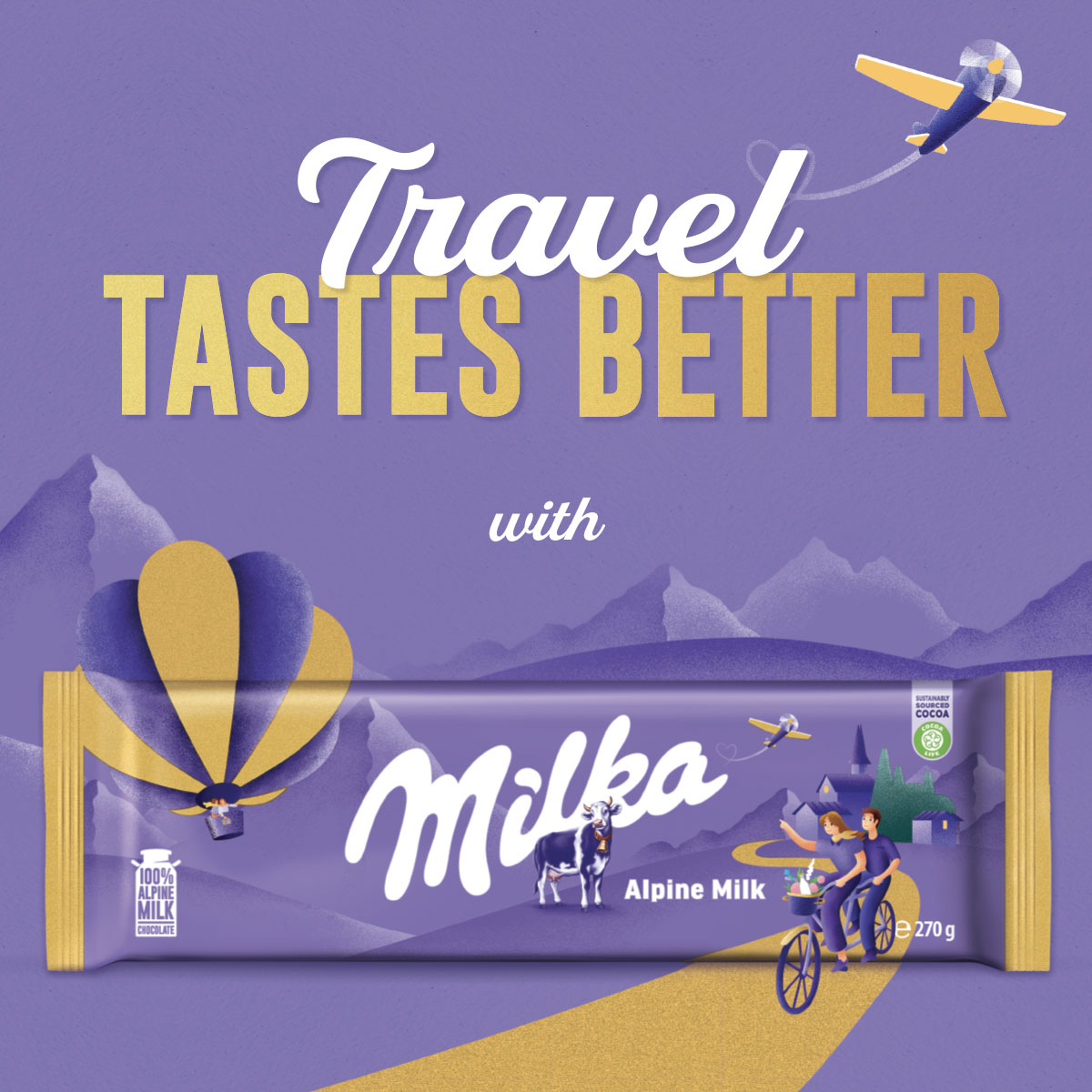 Mondelez relaunches Milka with new taste and design
