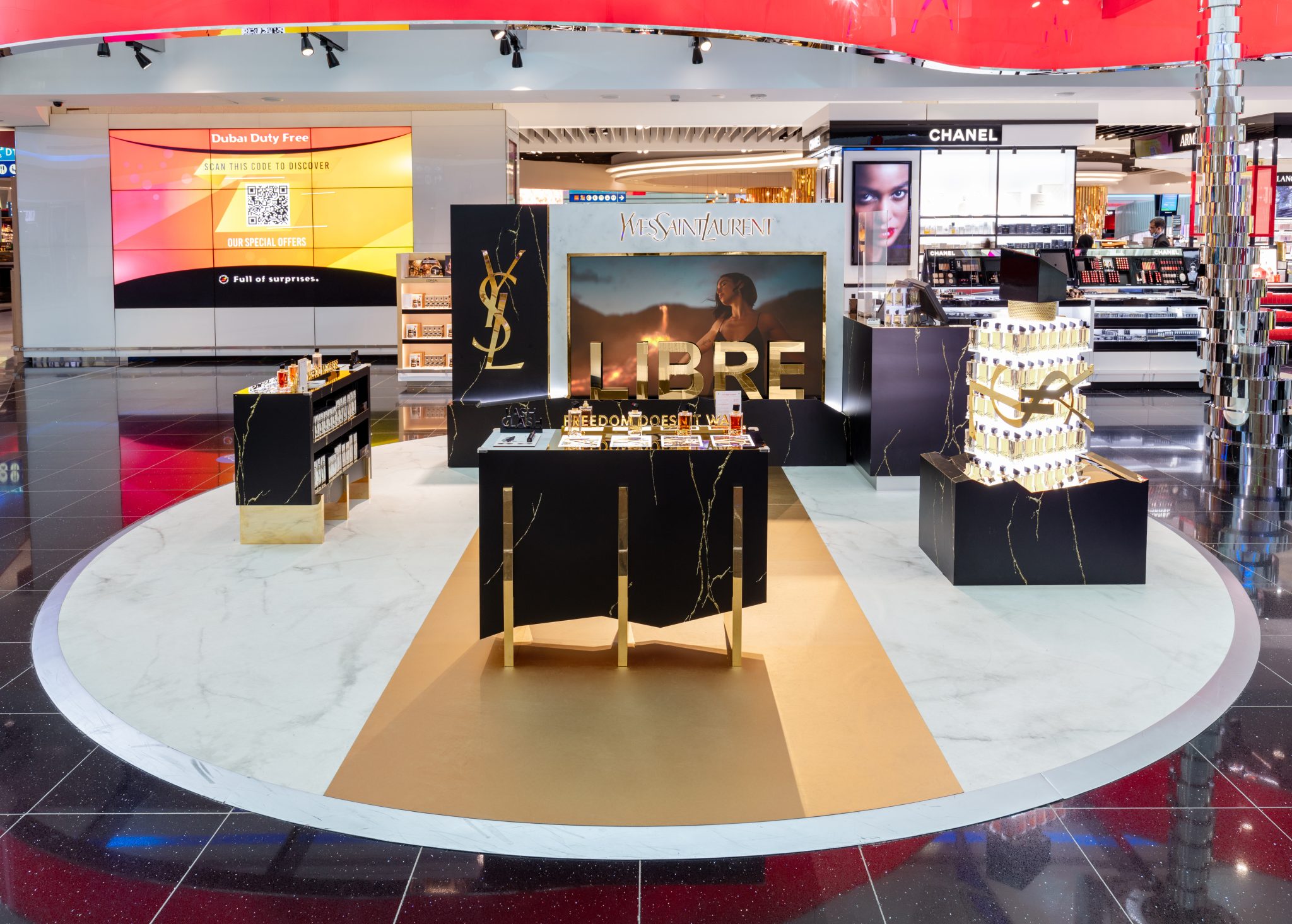 YSL Beauty celebrates freedom with Libre campaign at Dubai Duty Free