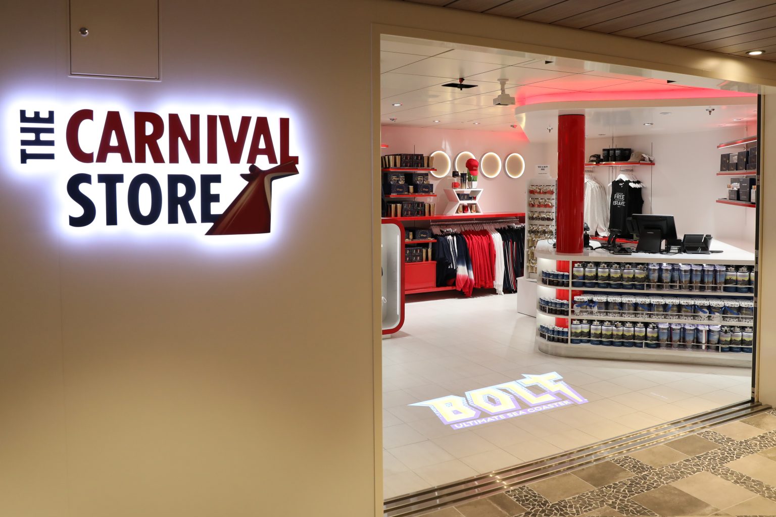 Starboard unveils "celebratory retail" onboard new Carnival vessel