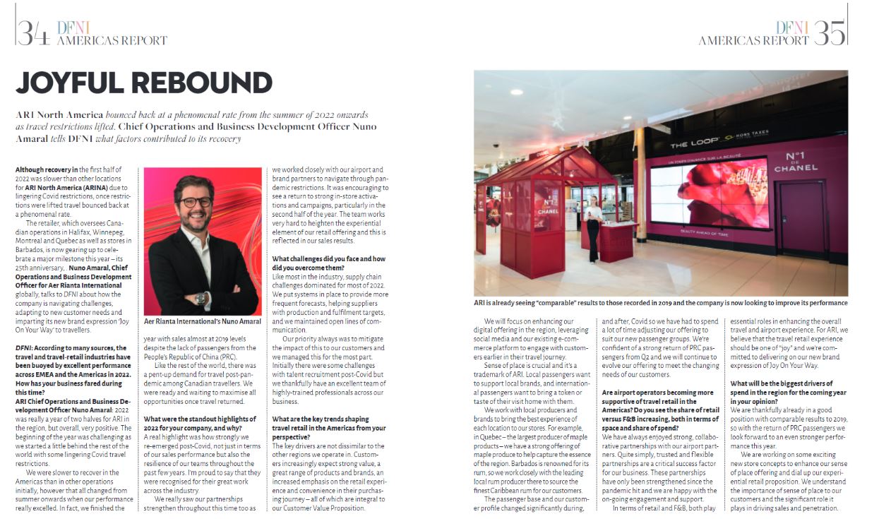 Americas Report: ARI North America details outstanding recovery