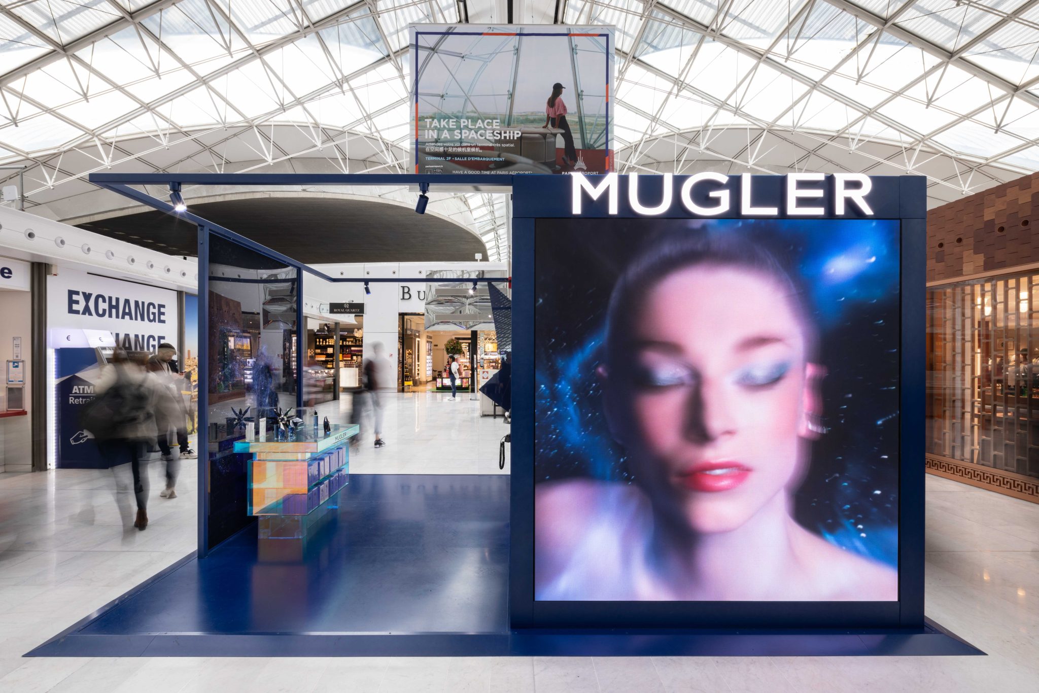 Mugler Angel Elixir pop-up features at Paris Charles de Gaulle Airport