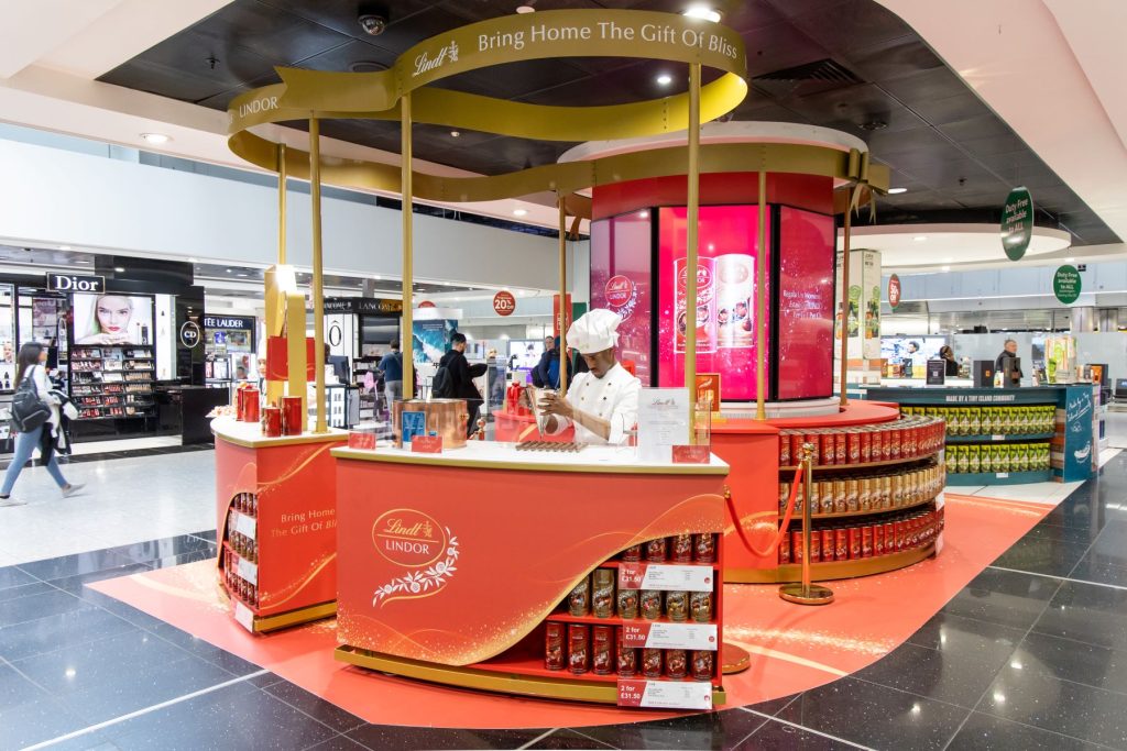 Lindt & Sprüngli launches its biggest travel retail activation at Heathrow