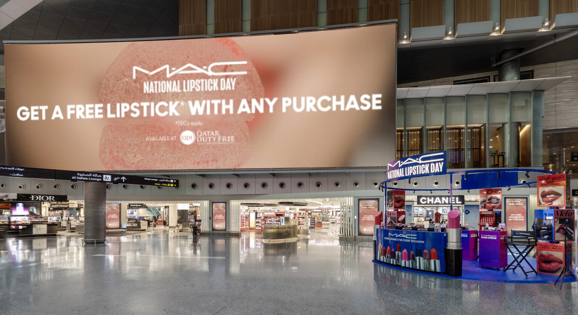 Qatar Duty Free and MAC Cosmetics celebrate National Lipstick Day