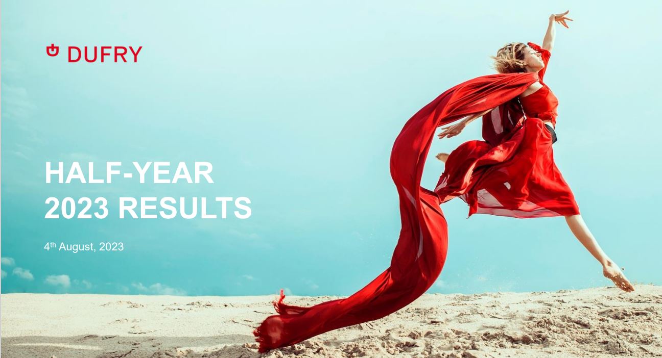 Dufry HY 2023 results reveal CHF5.7bn turnover and 31.5% growth