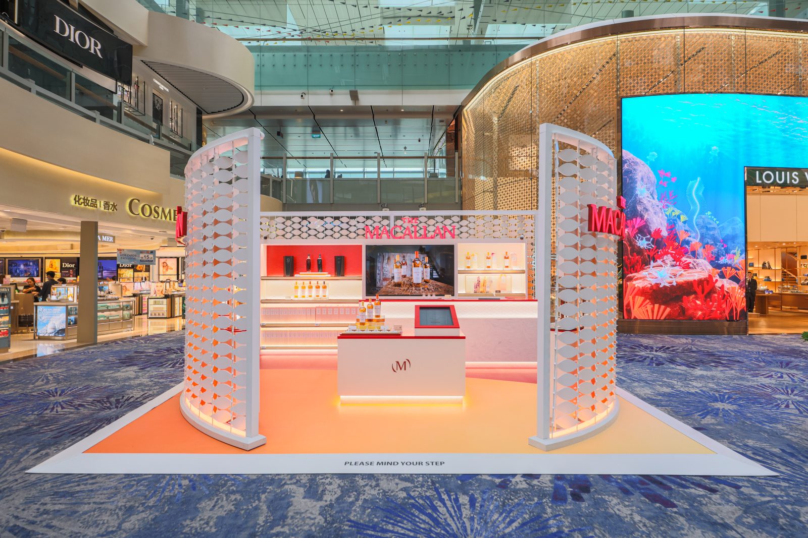 The Macallan Colour Collection pop-up features at Changi Airport