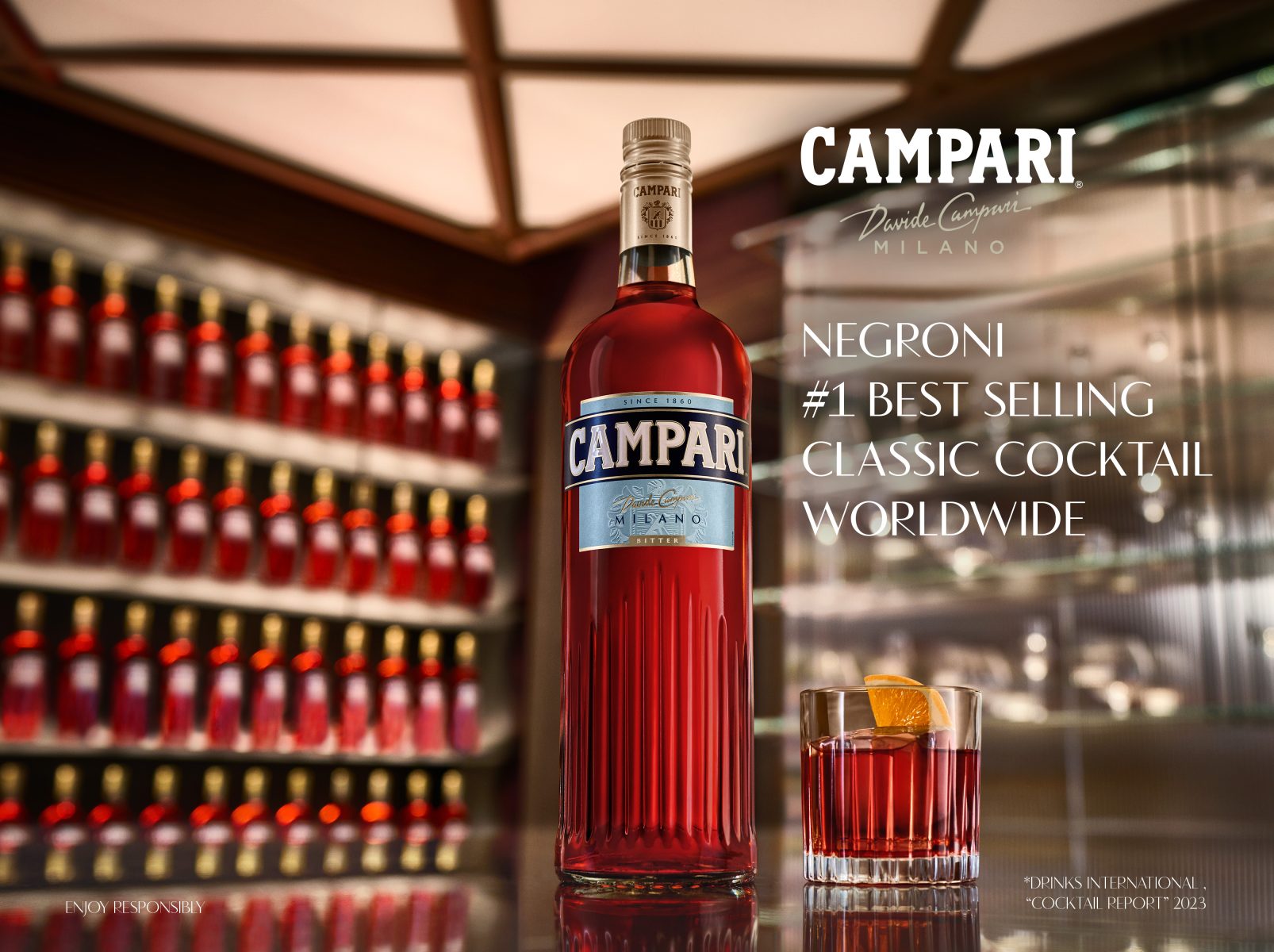 Campari reveals Milan-inspired new brand identity