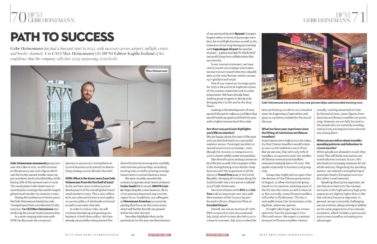 Interview: Gebr Heinemann Co-CEO Max Heinemann