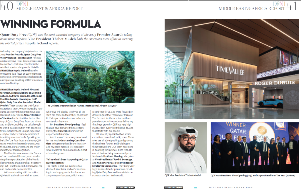 A winning formula: Qatar Duty Free's success in creating a retail ...