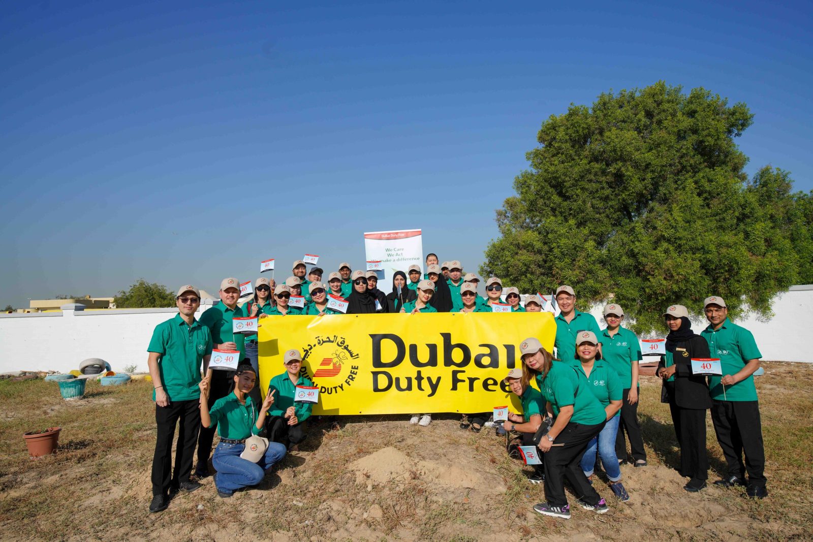 Dubai Duty Free tree planting activity supports UAE green initiatives