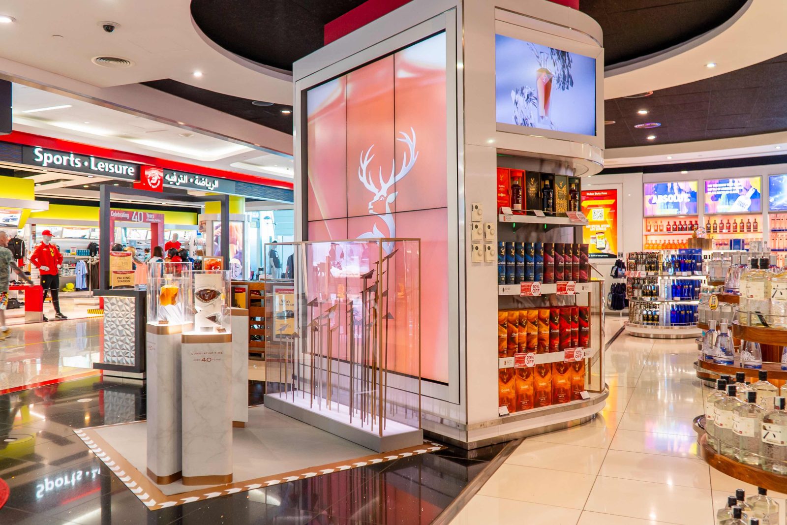 Glenfiddich Time Re:Imagined activations feature at Dubai Airport