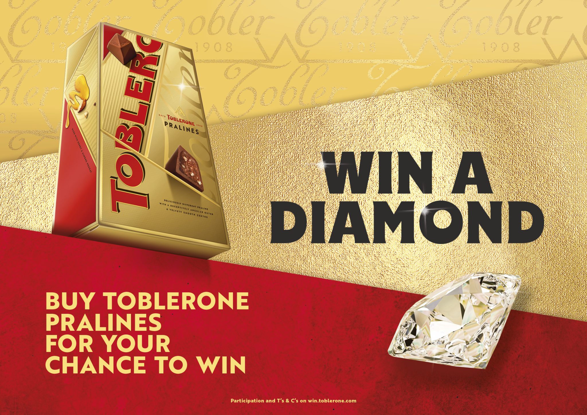 Mondelez WTR 'Win a Diamond' campaign supports Toblerone Pralines