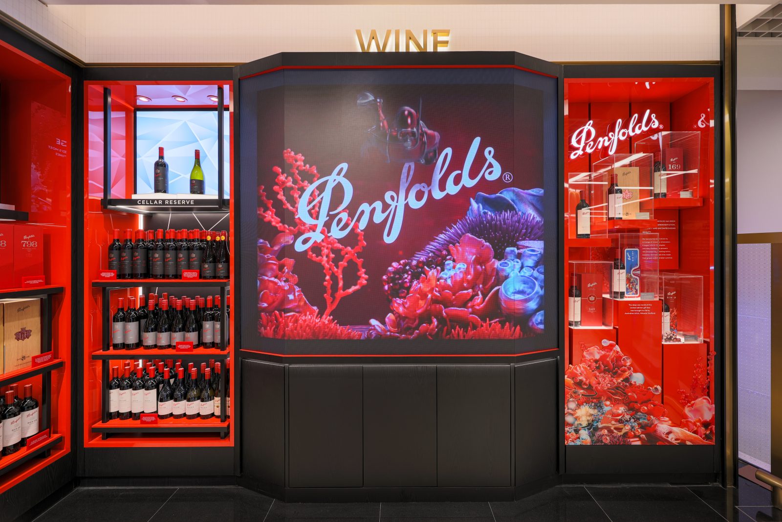 Penfolds unveils digital storytelling at Changi Airport shop-in-shop