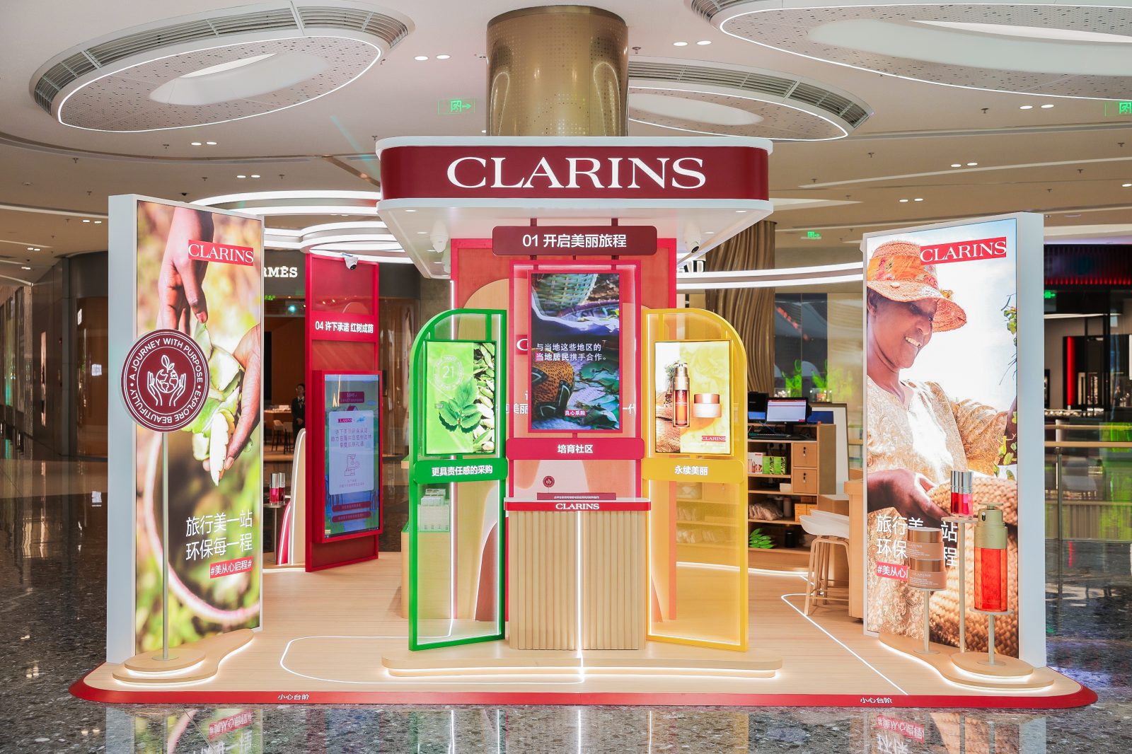 Clarins highlights sustainability with Explore Beautifully pop-up