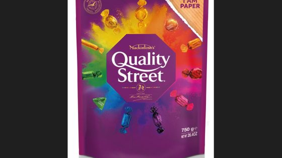 Quality Street unveils new paper sharing packs in travel retail