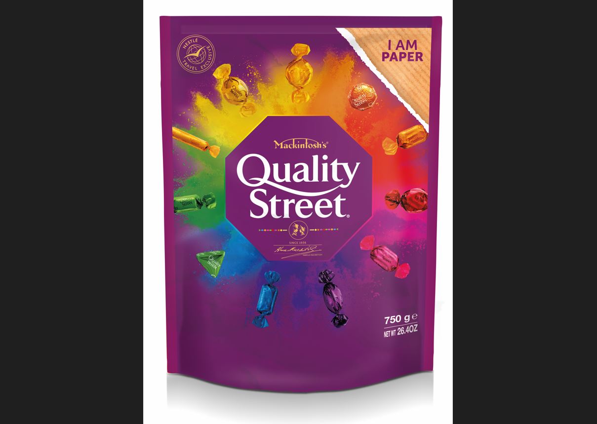 Quality Street unveils new paper sharing packs in travel retail