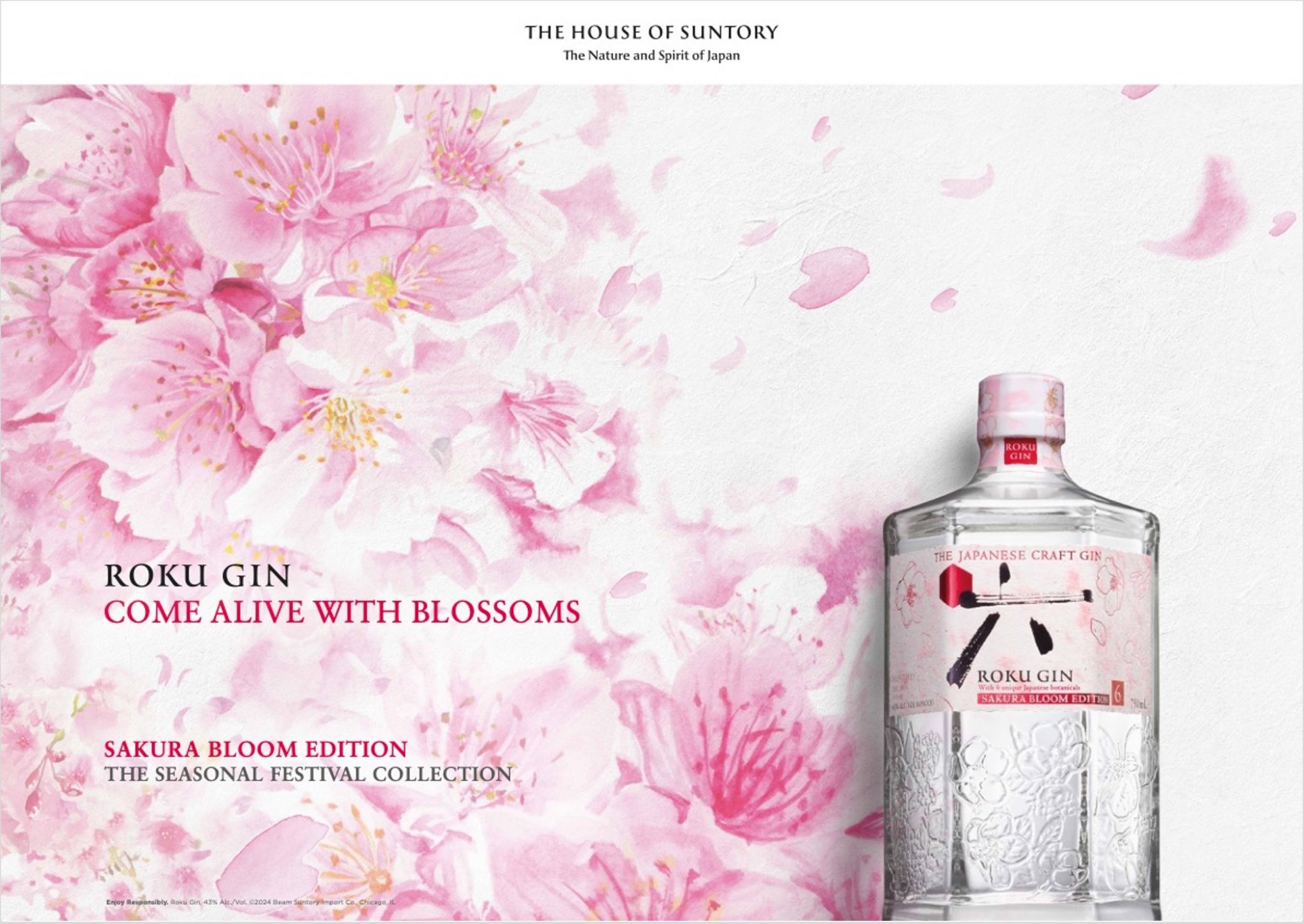 The House of Suntory unveils Roku Sakura Bloom Edition