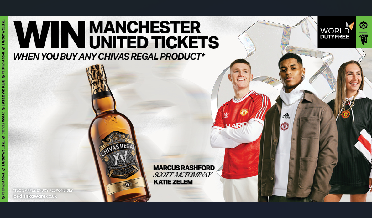 Pernod Ricard and Avolta launch Chivas Regal x Man Utd promotion