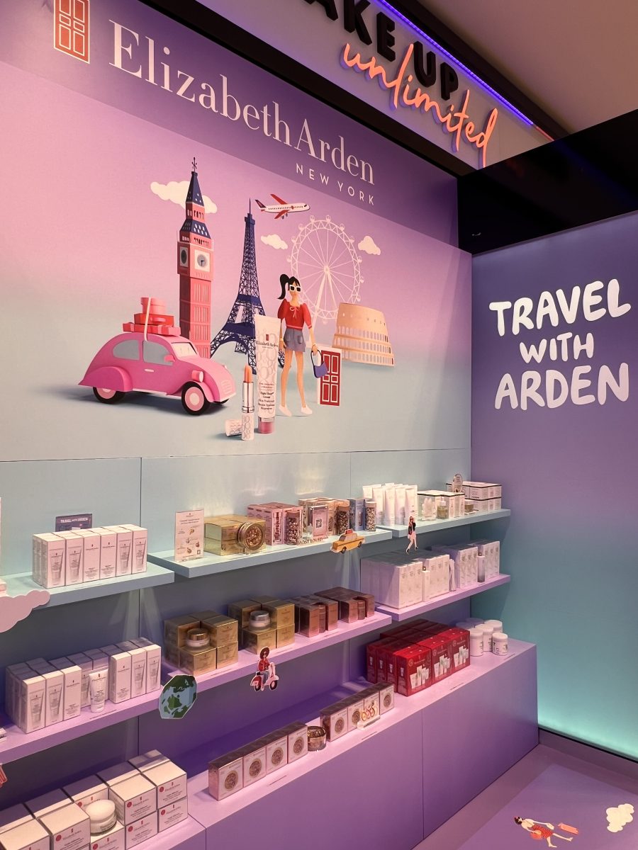 Elizabeth Arden features ‘Travel With Arden’ animation at Paris Orly