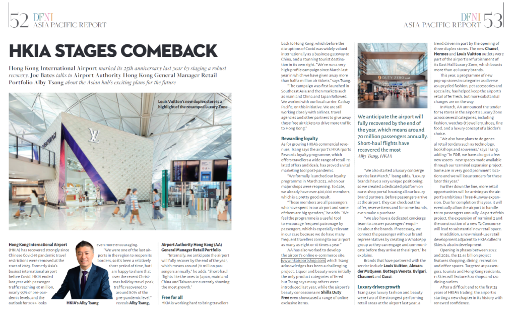 Asia Pacific Report: HKIA stages a strong comeback