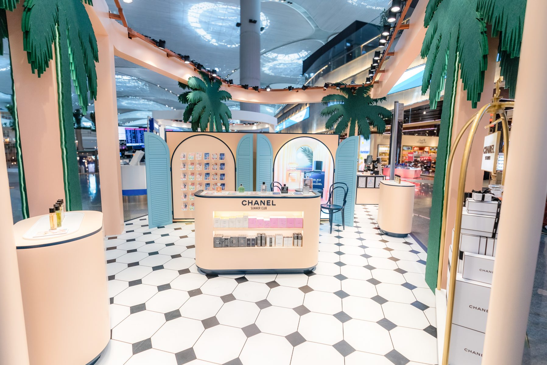Chanel features Summer Club Fragrance & Beauty pop-up at Istanbul Airport