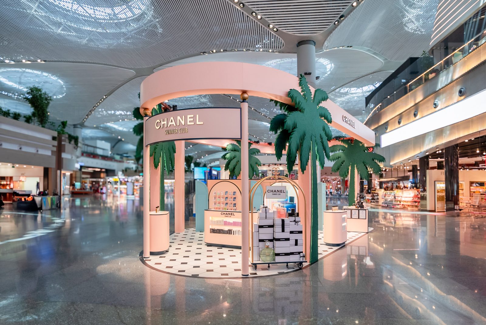 Chanel features Summer Club Fragrance & Beauty pop-up at Istanbul Airport