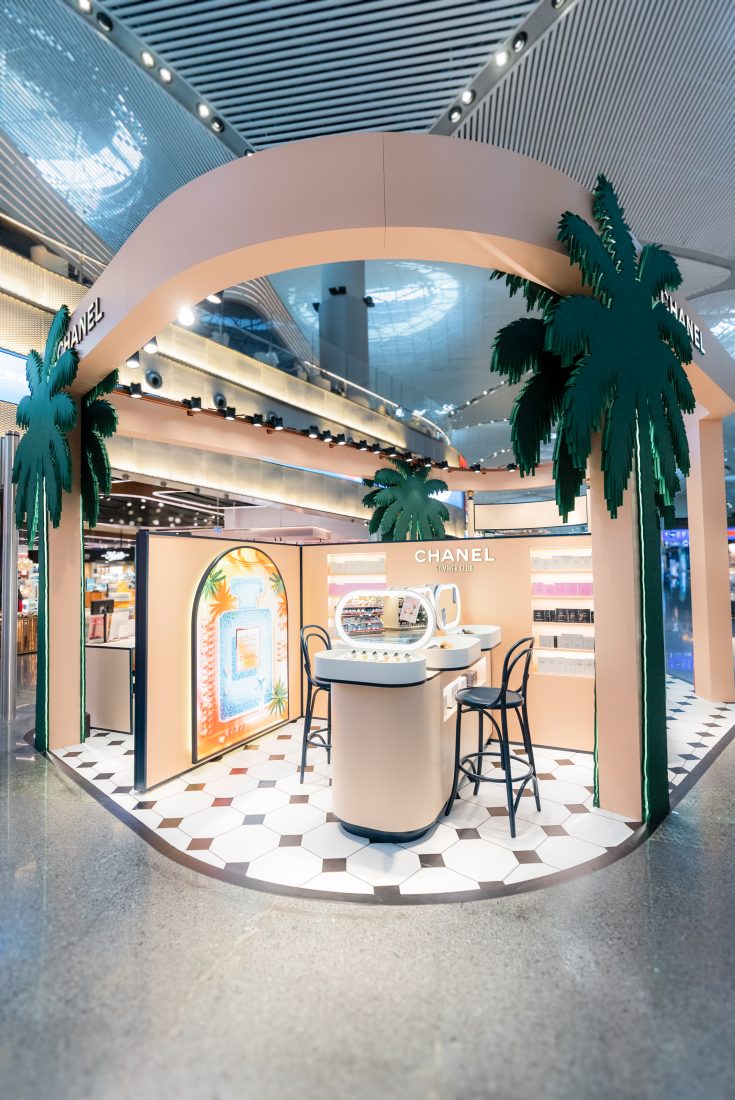 Chanel features Summer Club Fragrance & Beauty pop-up at Istanbul Airport