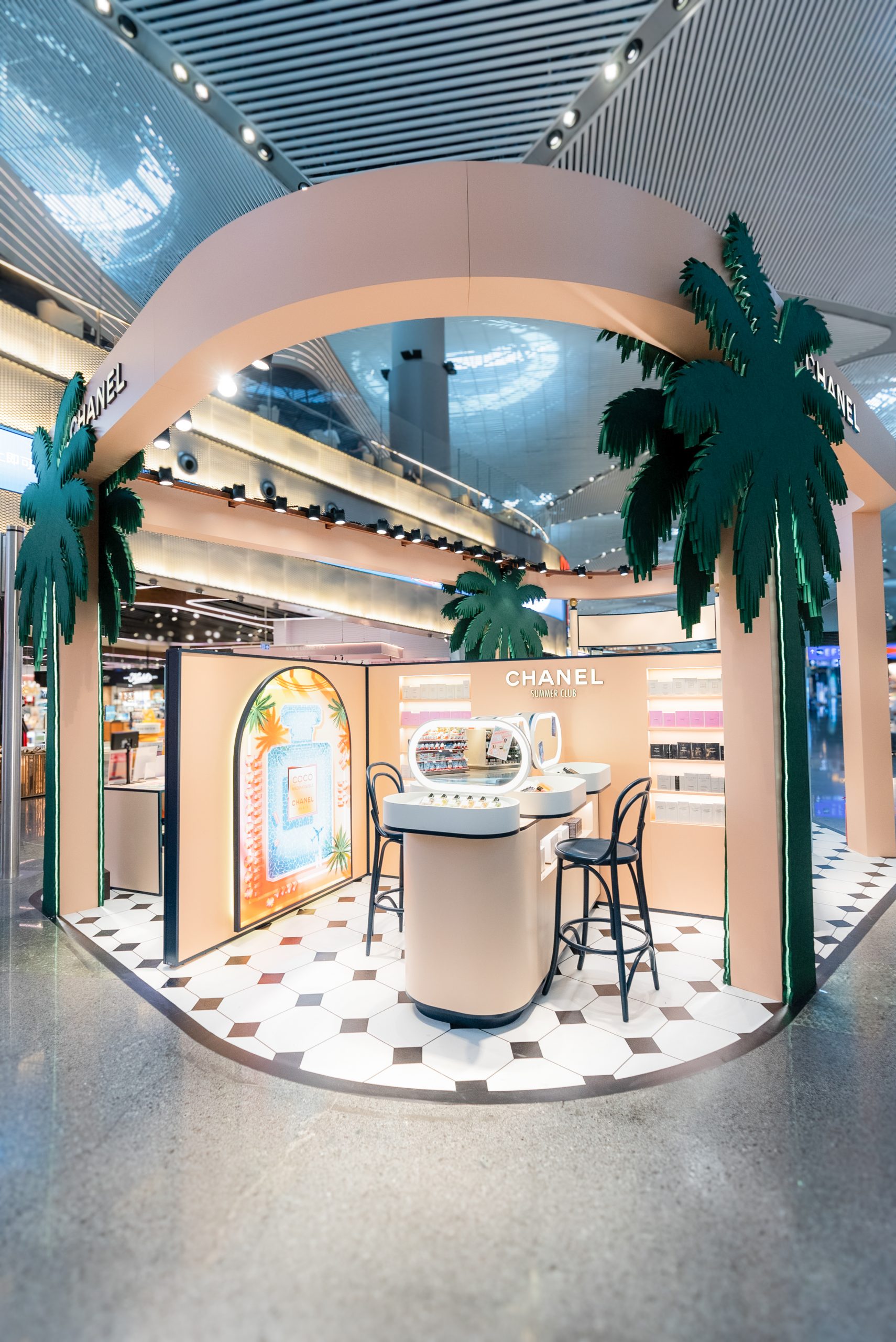 Chanel features Summer Club Fragrance & Beauty pop-up at Istanbul Airport