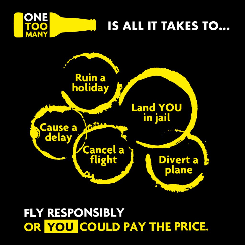 One Too Many campaign relaunches for air passengers