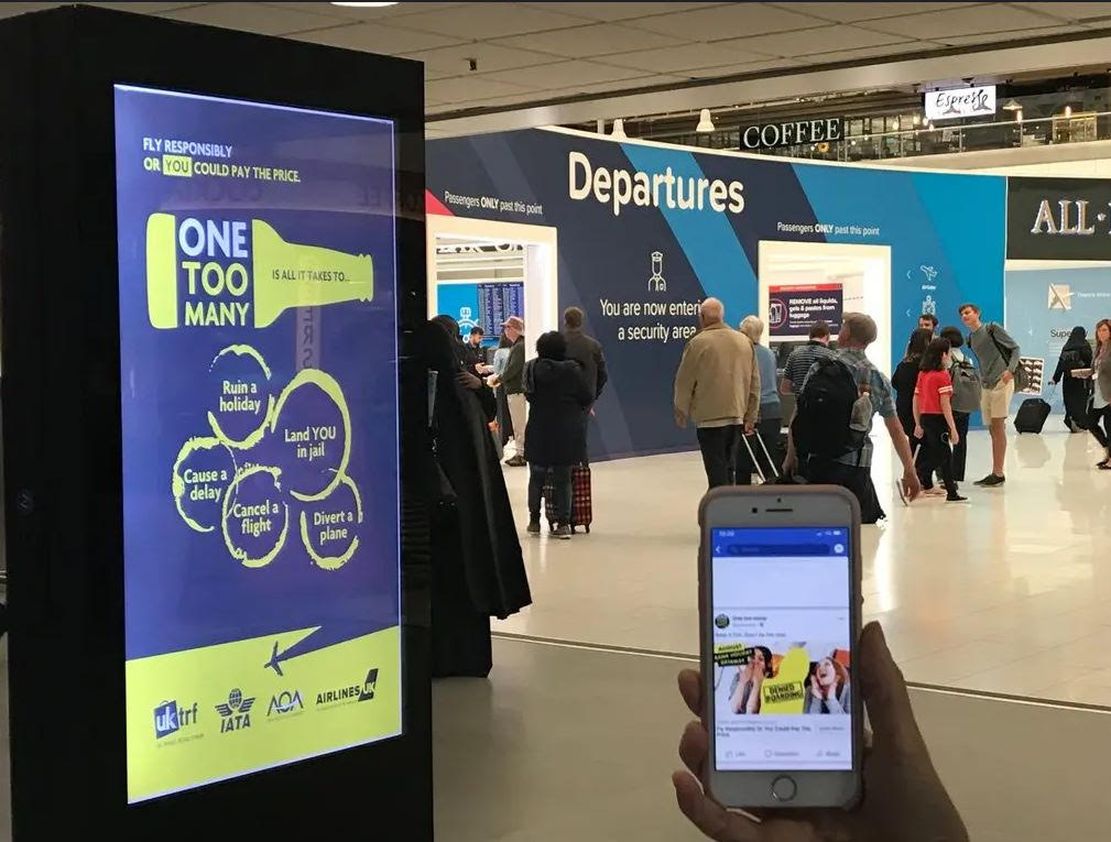 One Too Many campaign relaunches for air passengers