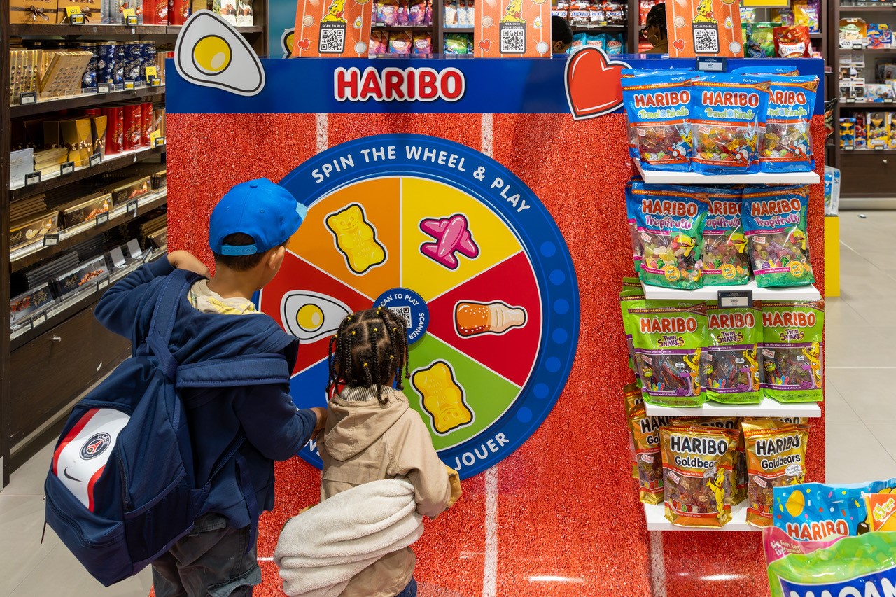 Haribo features Giant Wheel of Fortune activation at Paris Orly Airport