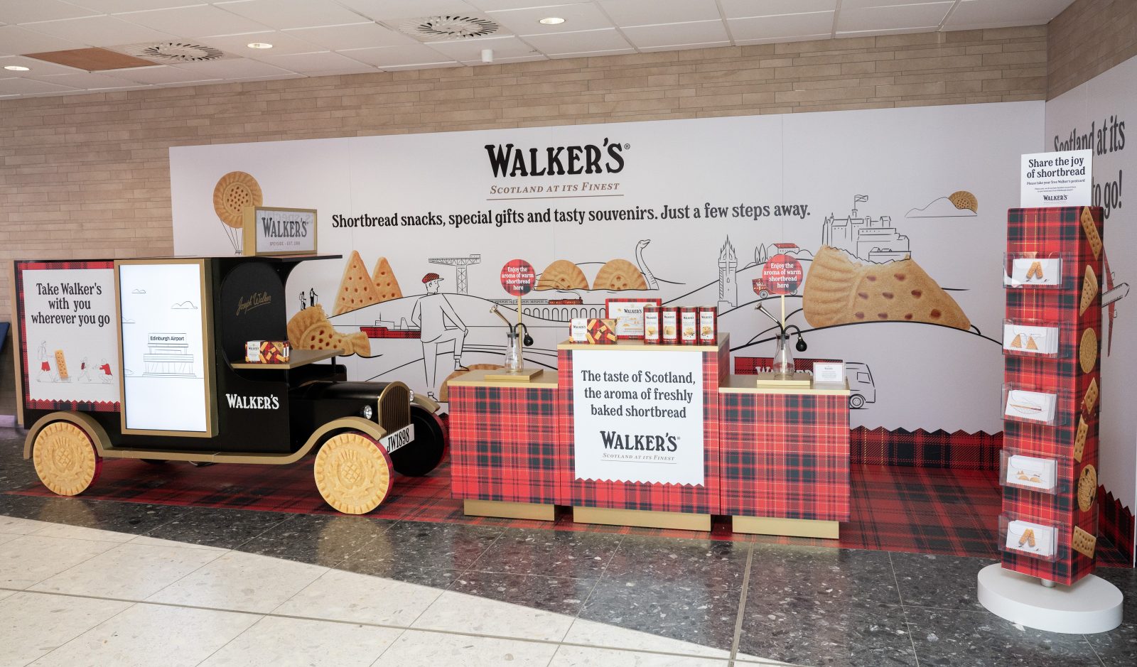 Walker’s Shortbread features sensory pop-up at Edinburgh Airport