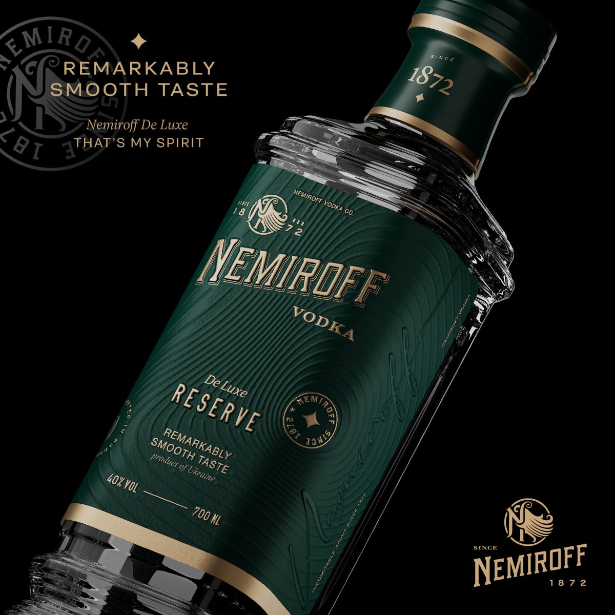 Nemiroff De Luxe Reserve to relaunch at TFWA World Exhibition