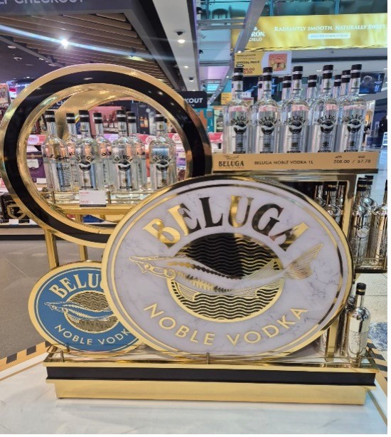 Gulf Beverages and Dubai Duty Free feature Beluga vodka activation