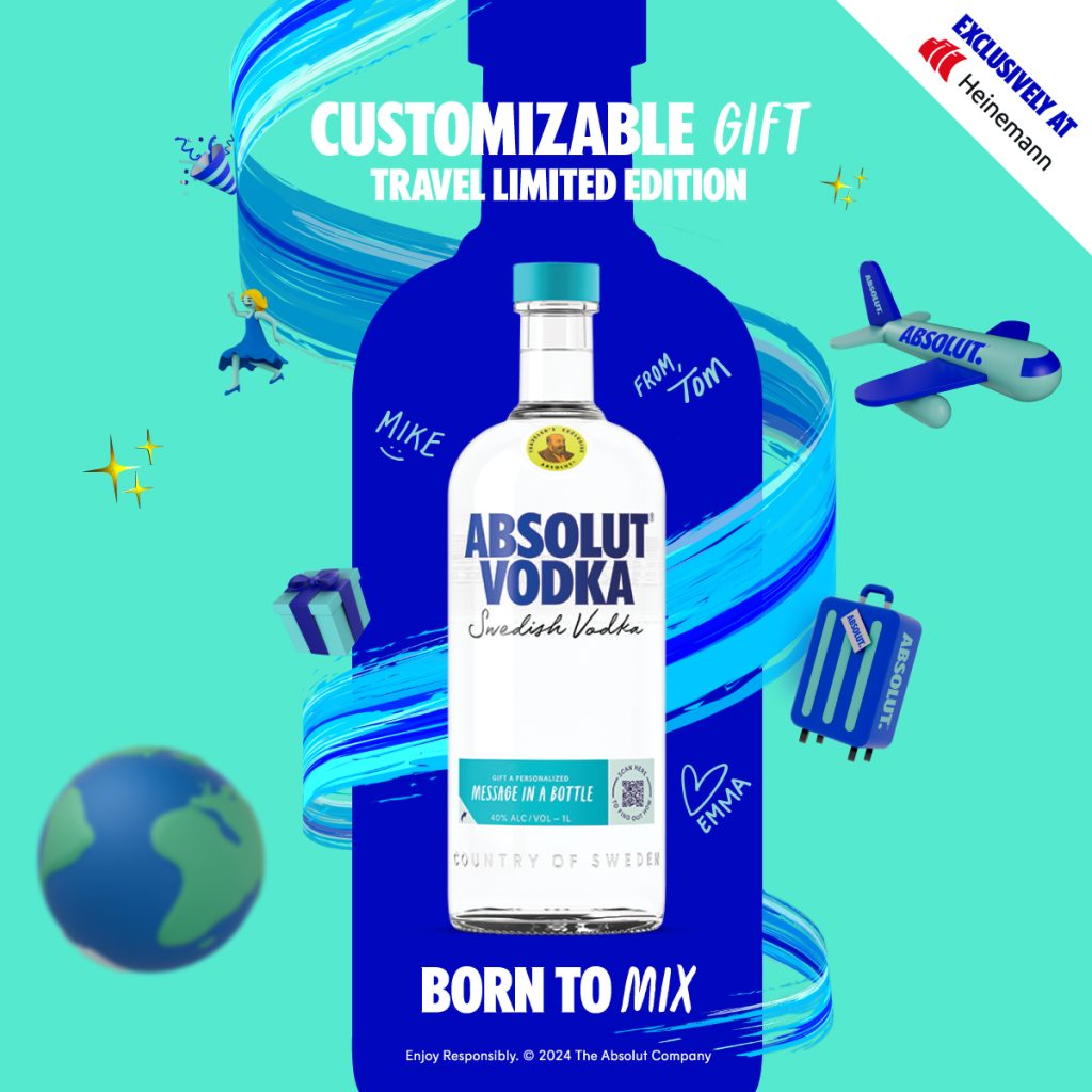 Absolut Gift: Pernod Ricard & Heinemann launch travel retail first