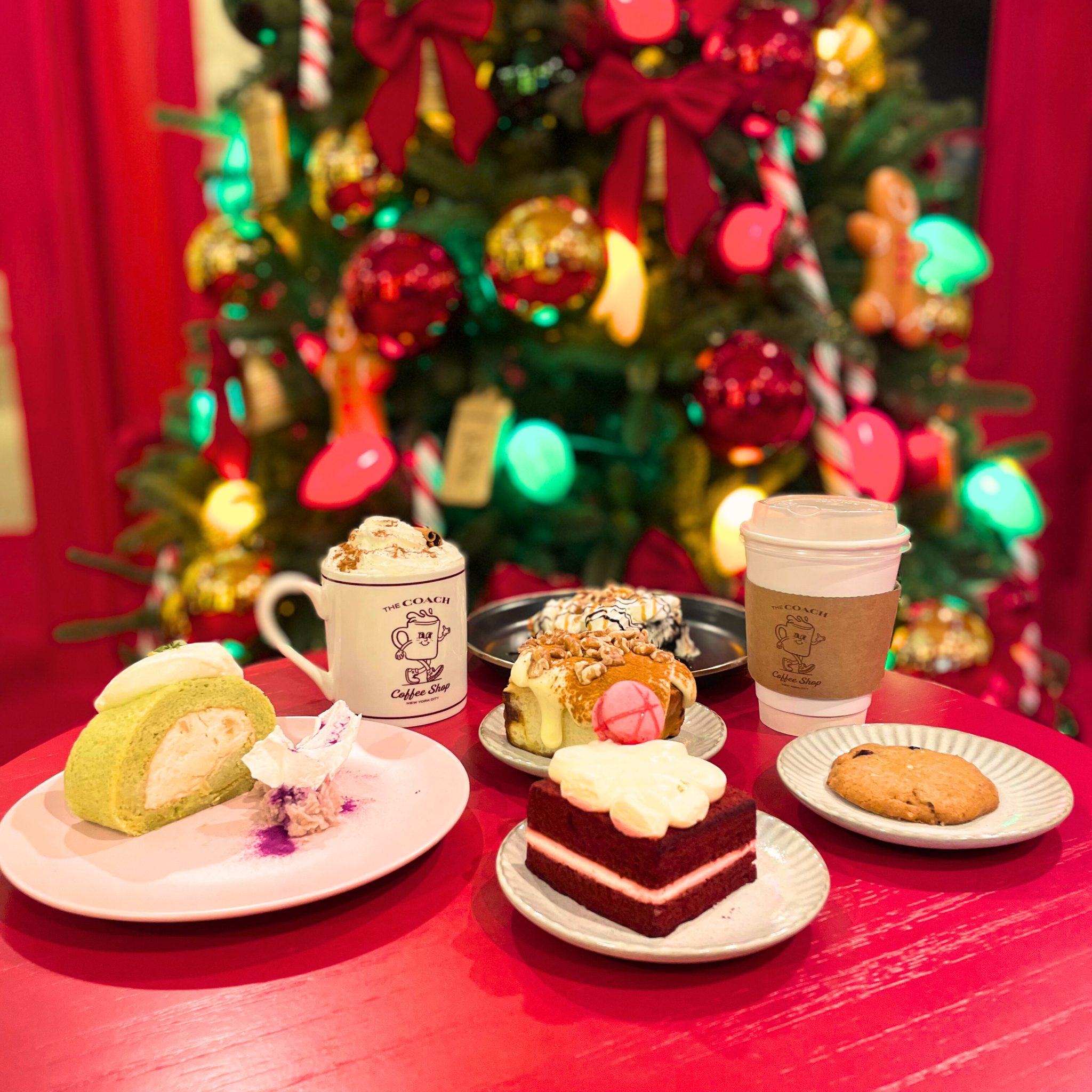 Coach festive pop-up café features at Everrich Taipei shop