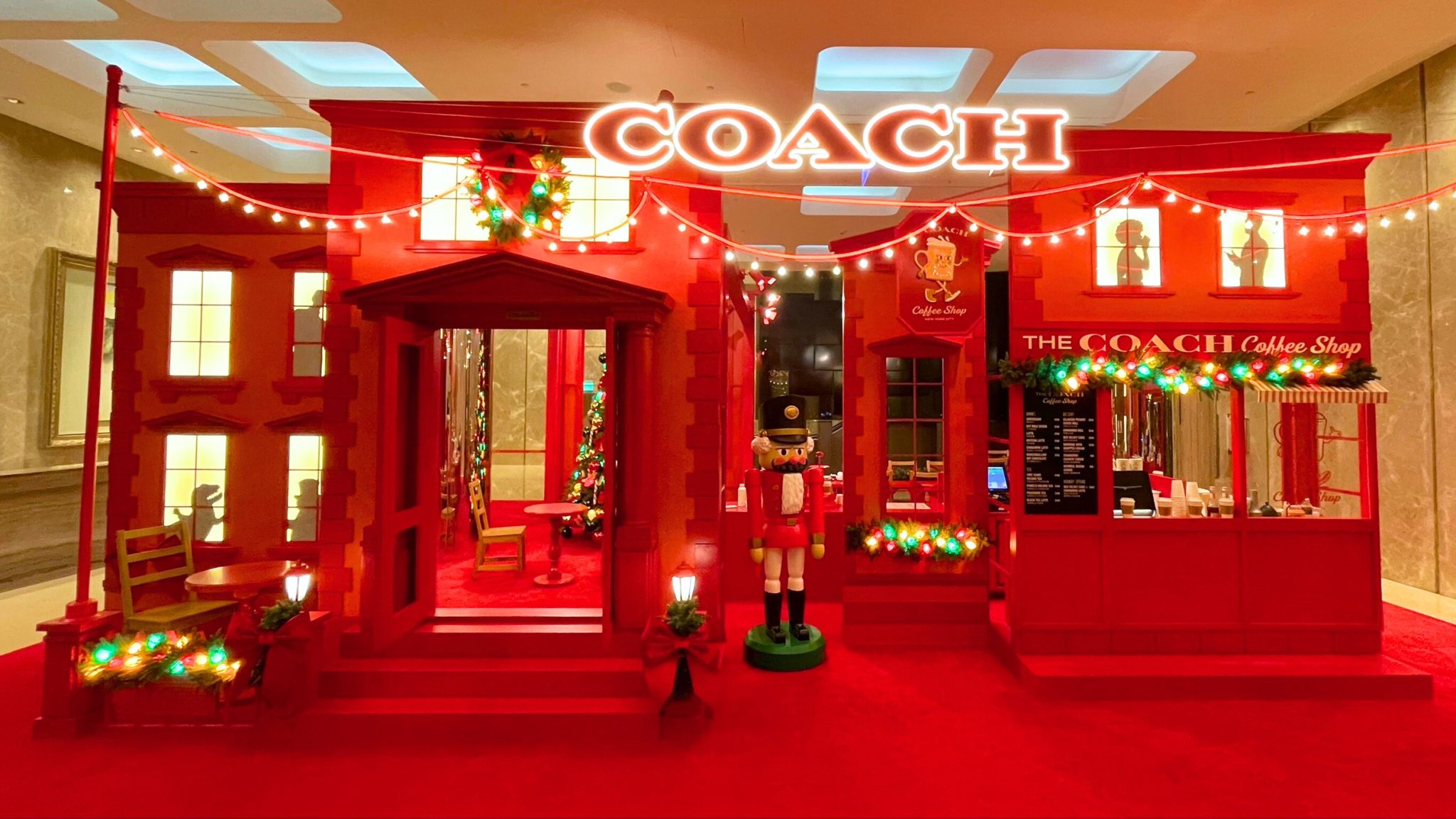 Coach festive pop-up café features at Everrich Taipei shop