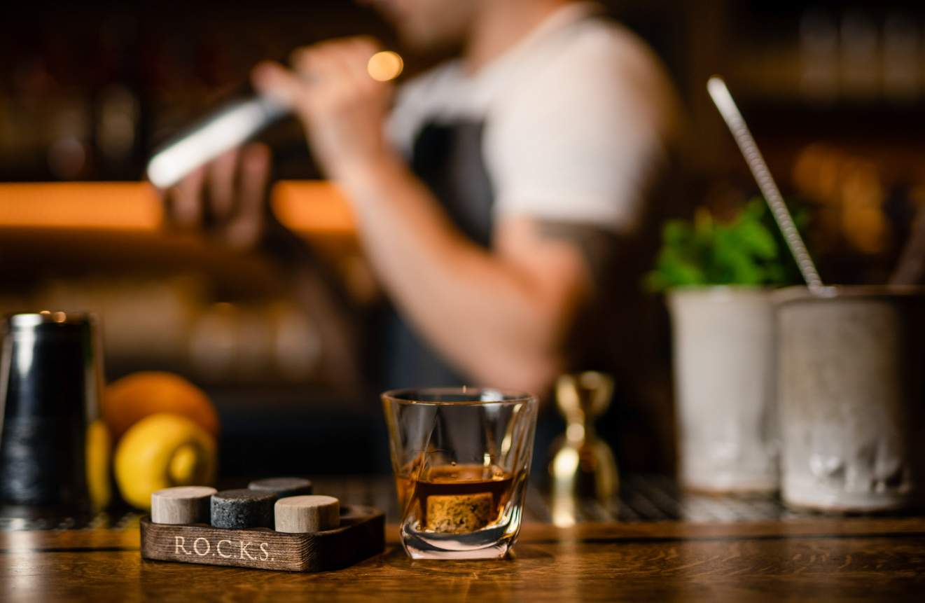 Rocks Whiskey Chilling Stones launch on EmiratesRED