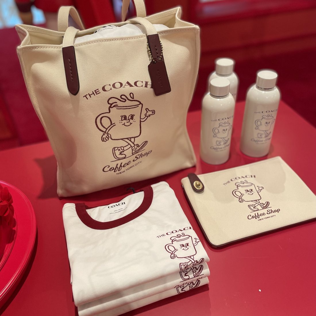 Coach festive pop-up café features at Everrich Taipei shop