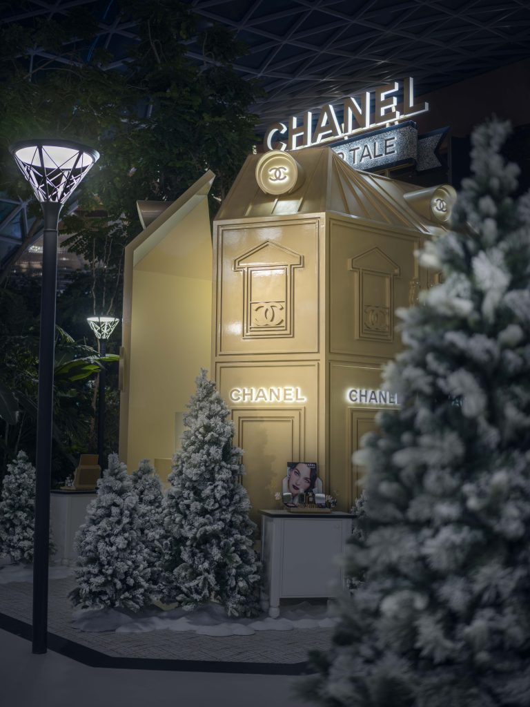 Chanel Winter Tale activation features at Qatar Duty Free