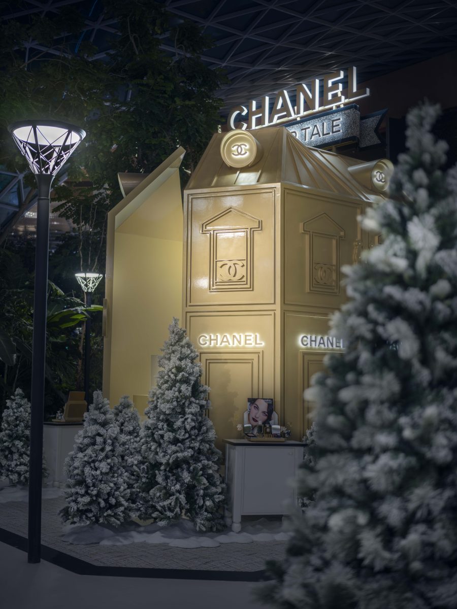 Chanel Winter Tale activation features at Qatar Duty Free