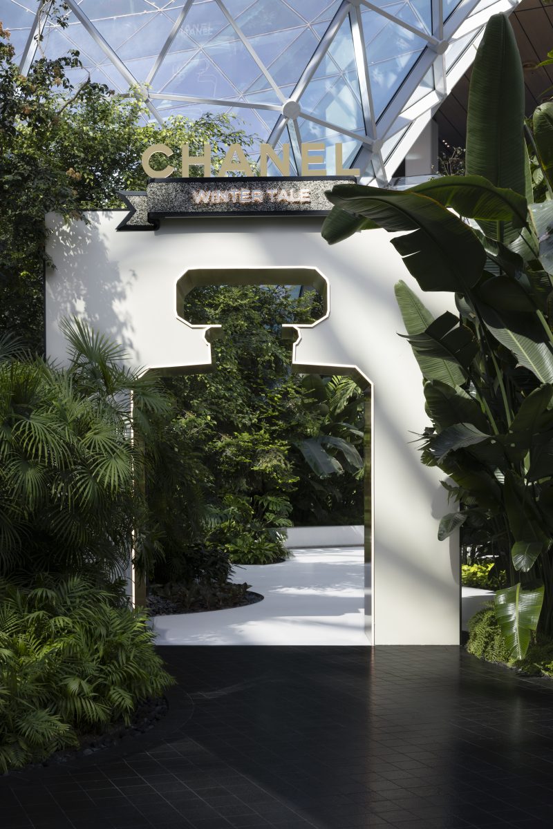 Chanel Winter Tale activation features at Qatar Duty Free